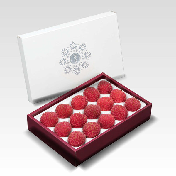 宮崎県産 厳選 完熟生ライチ M 15粒(420g) 化粧箱入 – とびっきりギフト